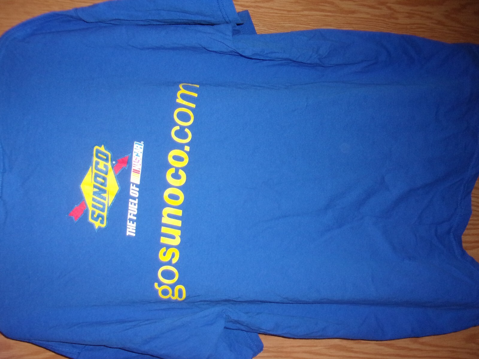 NASCAR GAS STATION the FUEL of NASCAR blue XL t shirt - Gem