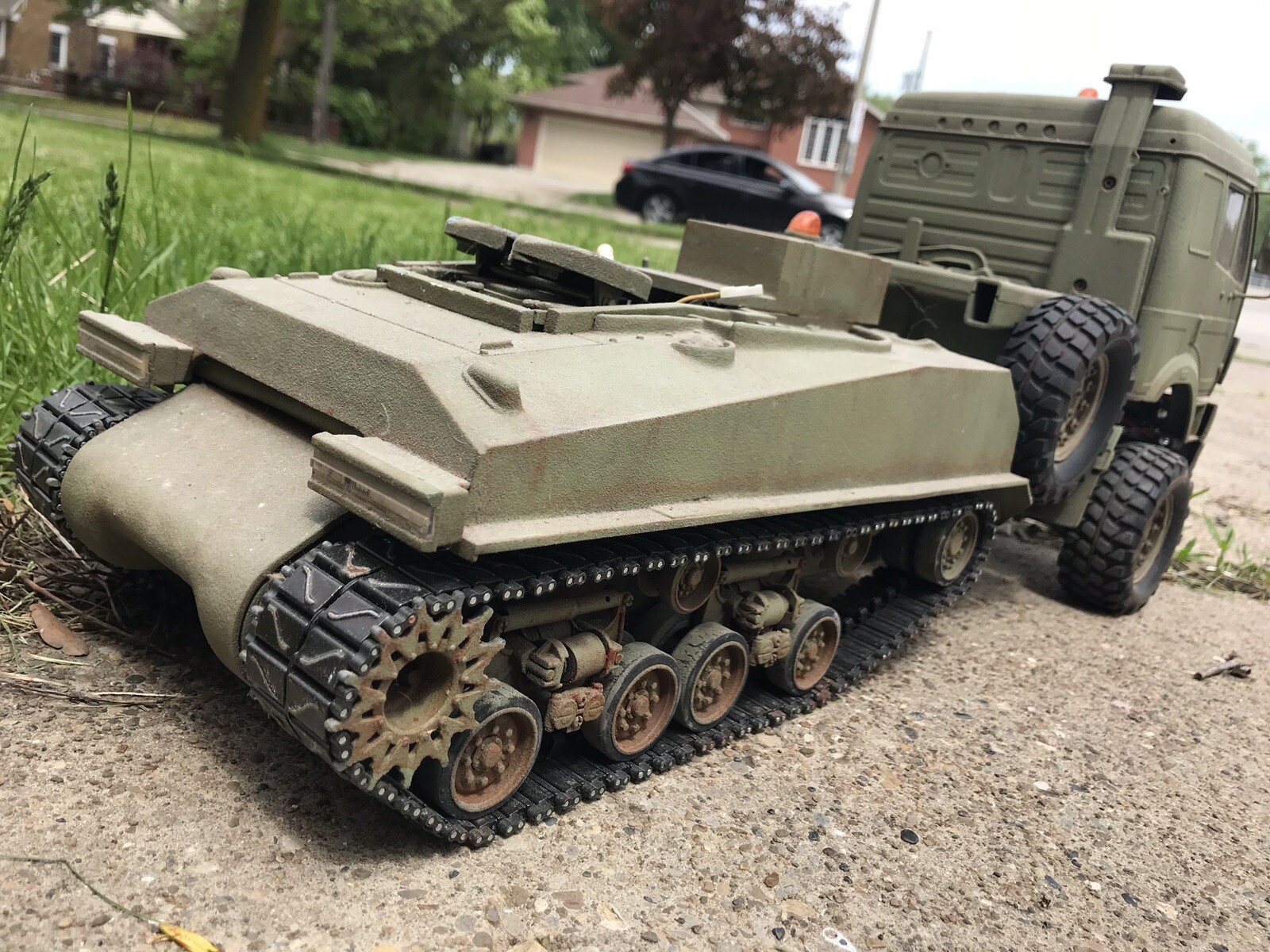 1/14 Half Track Rc Tank Truck With 9 Channel Radio Halftrack | eBay