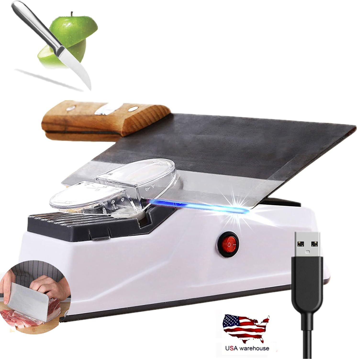 Electric sharpening stone,effortless sharpening machine, kitchen ...