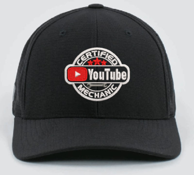 YouTube CERTIFIED MECHANIC Baseball hat Embroidered Lightweight ...