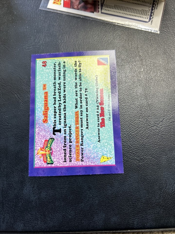 Jb24 Mighty Morphin Power Rangers 1994 The New Season Power Foil #48 ...