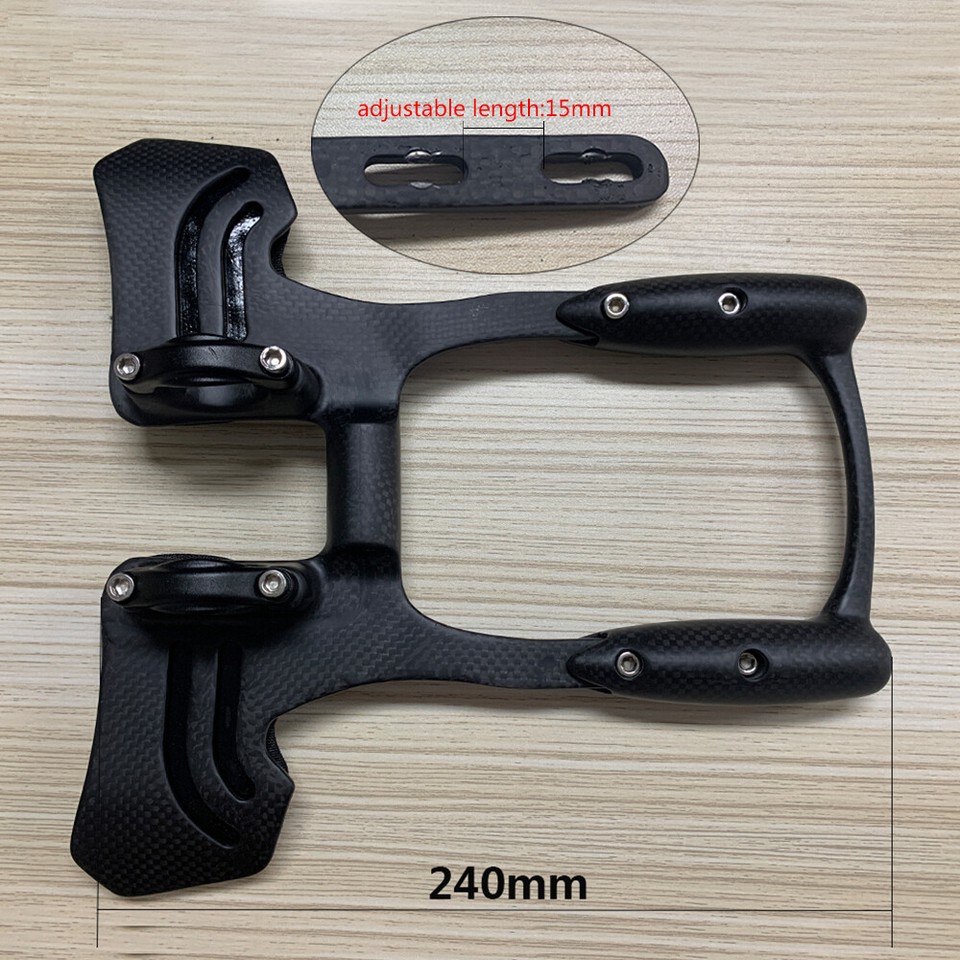 Triathlon Bar Adjustable Arm Rest Handlebar 31.8 Road Bike Carbon Aero ...