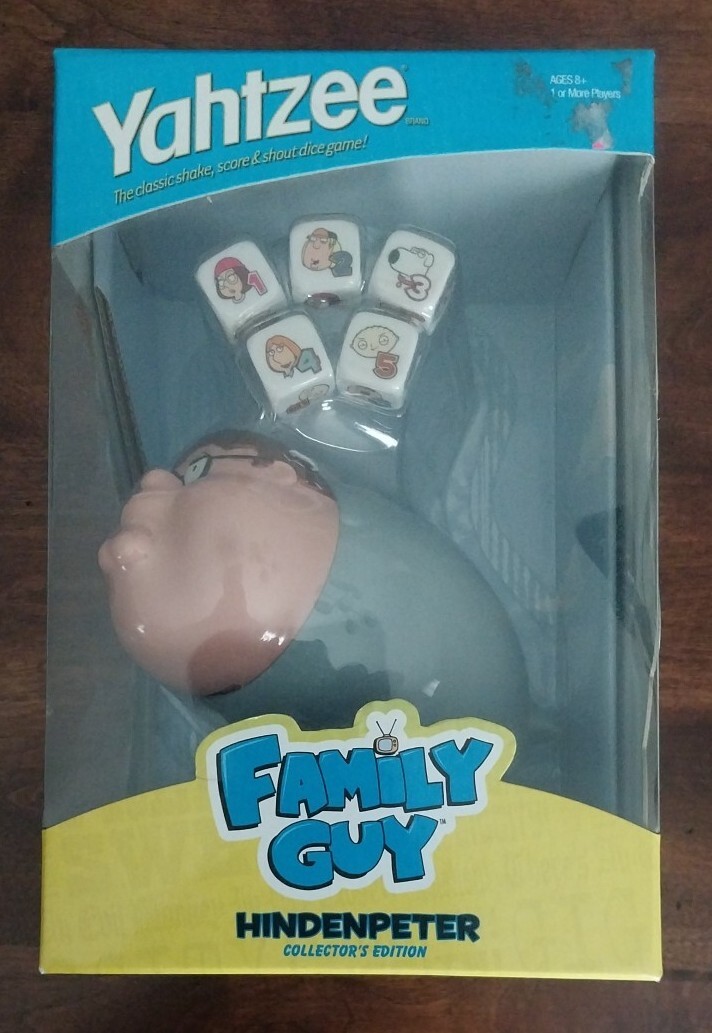 Yahtzee Family Guy HindenPeter Collector's Edition New Sealed | eBay