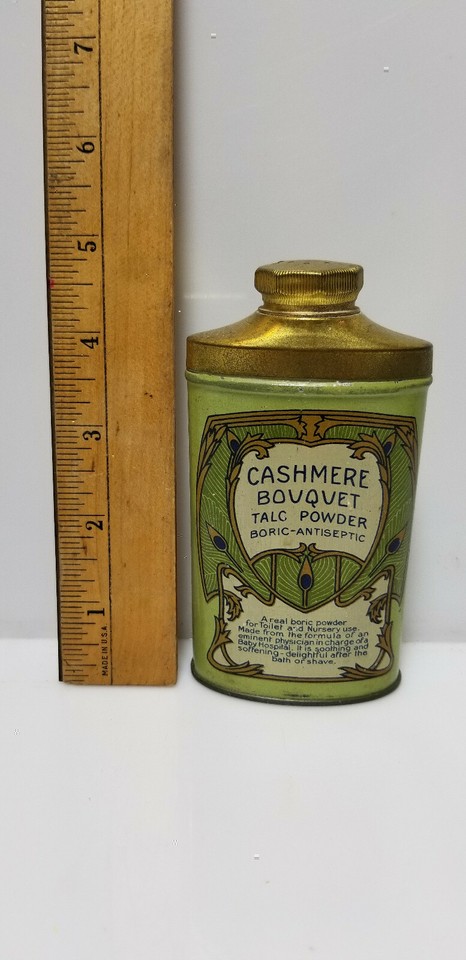 Vintage Talcum Powder Tin Colgate Cashmere Bouquet | eBay