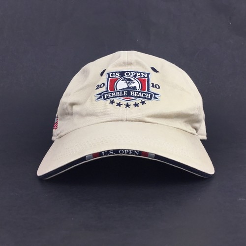 2010 US OPEN Pebble Beach (golf) Tan Baseball Cap Hat… - Gem