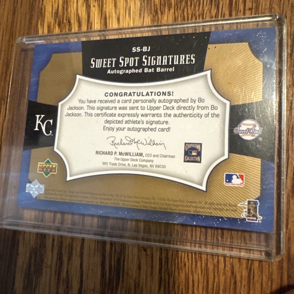 Bo Jackson Bat Auto Sweet Spot Signature | eBay