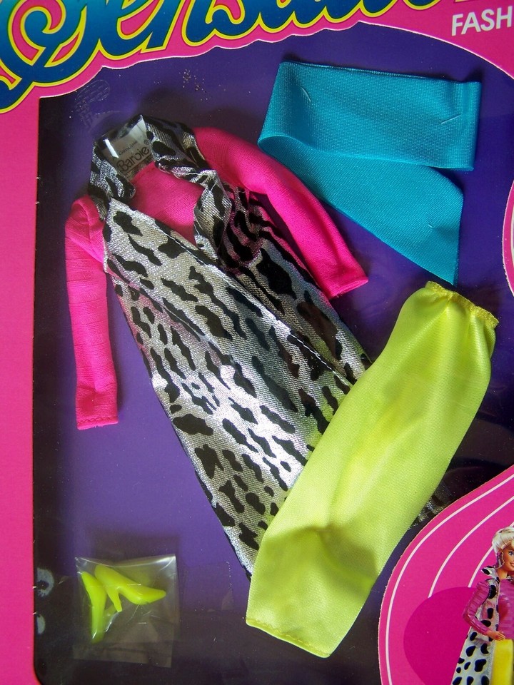 1987 BARBIE & SENSATIONS Animal Print #4987 DOLL FASHION 11 1/2" dolls ...