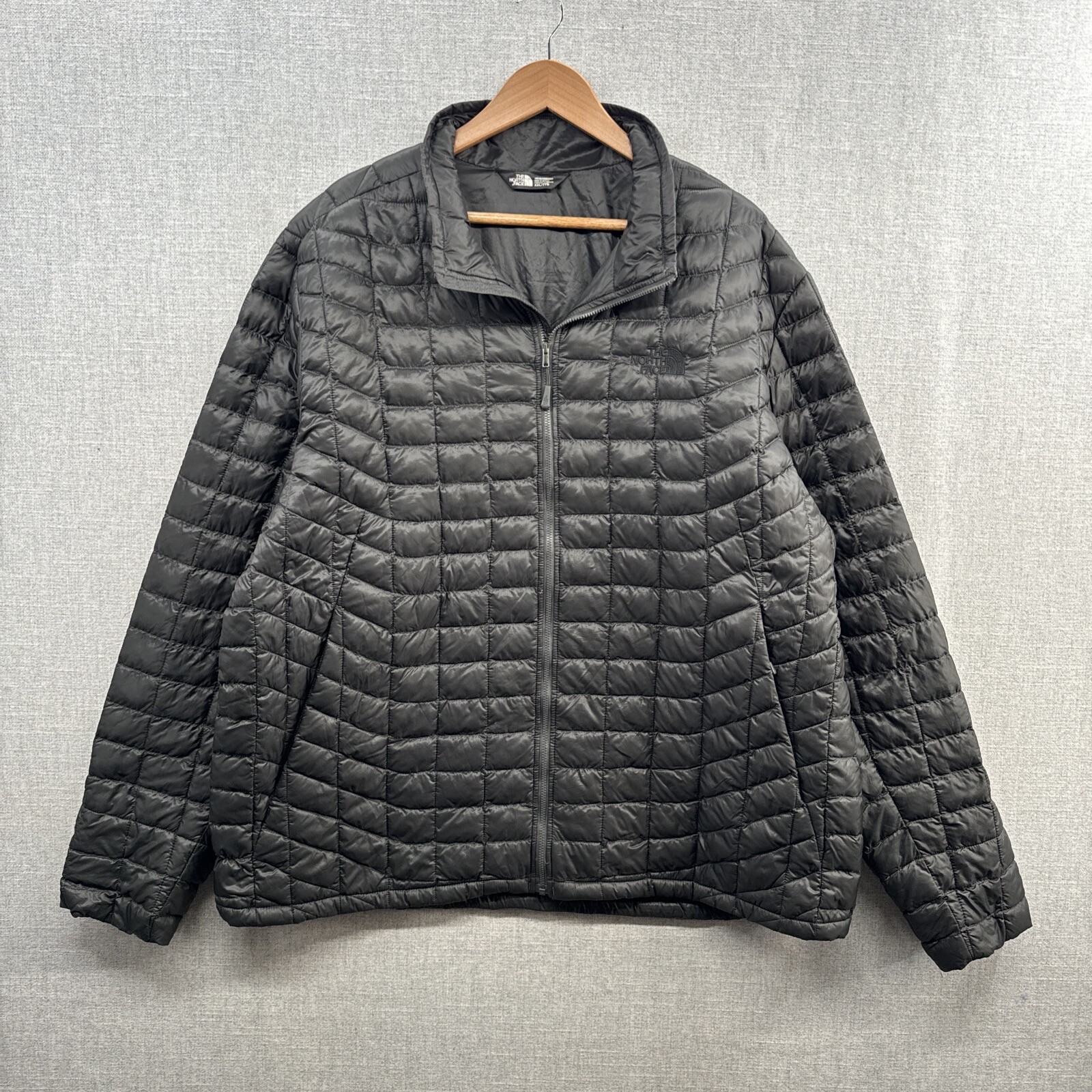 North Face Thermoball Puffer Jacket Mens 2XL Black Fu… - Gem