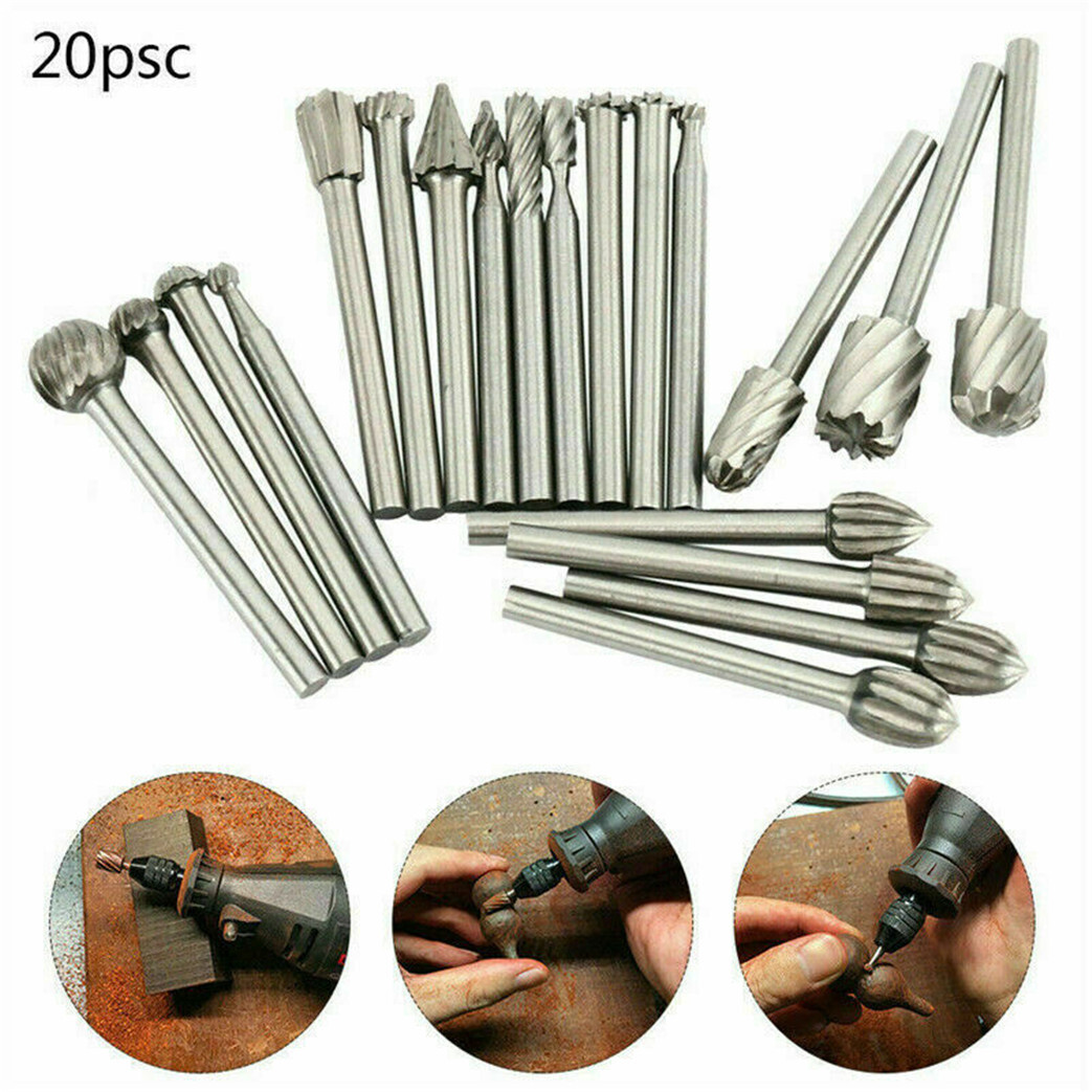 HSS Routing Router Grinding Bit Burr Speed Kit For Rotary Dremel Cutter ...
