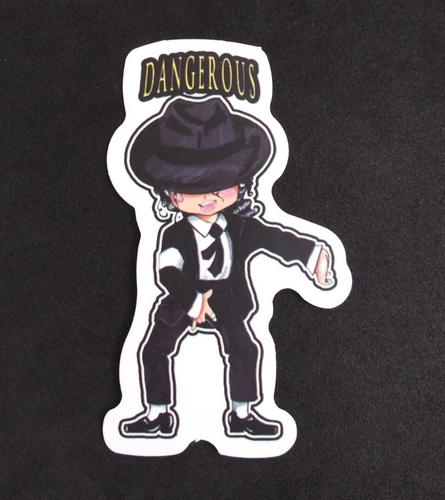 Dangerous Animated Michael Jackson Sticker 2.78" x 1.75" (K) | eBay