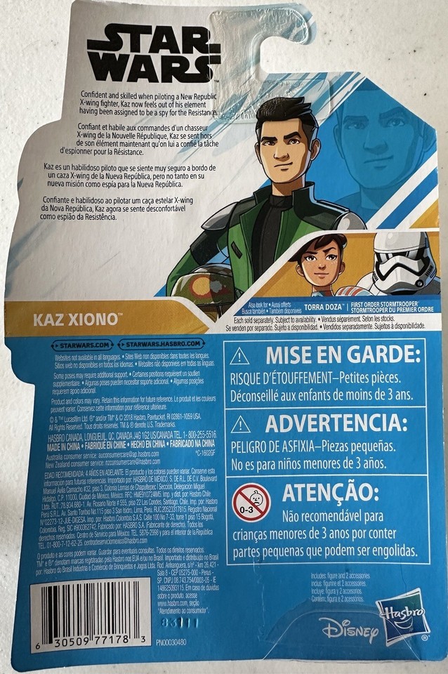 Star Wars Resistance Animated Series (2018) Kaz Xiono 3.75-Inch Figure ...