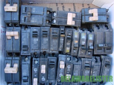 Huge Wholesale Lot House Circuit Panel Electrical Breakers 10A 15A 20A ...