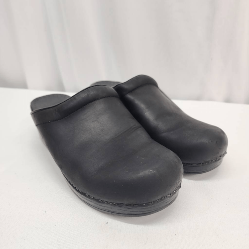 Dansko Size 39 (8.5) Womens Open Back Mule Slip-On Sonja Clogs Black ...