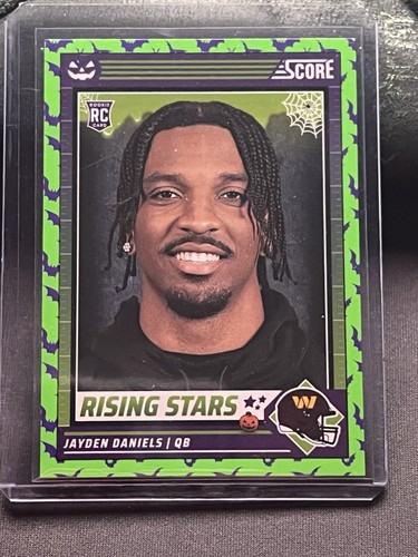 2024 Panini Score-A-Treat JAYDEN DANIELS Green Bats Rookie Card RC ...