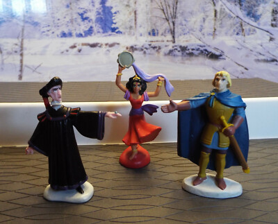 Disney THE HUNCHBACK OF NOTRE DAME Lot 3 Figures Set 1996 Villains ...