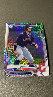 2021 Bowman Chrome Gabriel Arias Mega Box Mojo Refractor First 1st ...