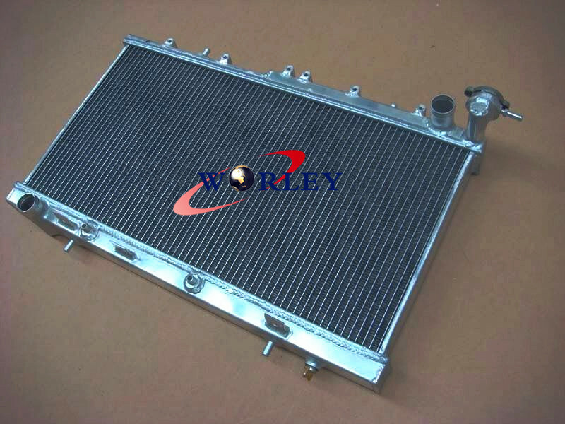50MM 2 ROW Aluminum Radiator For Nissan N14 GTIR SR20DET Pulsar N15 | eBay