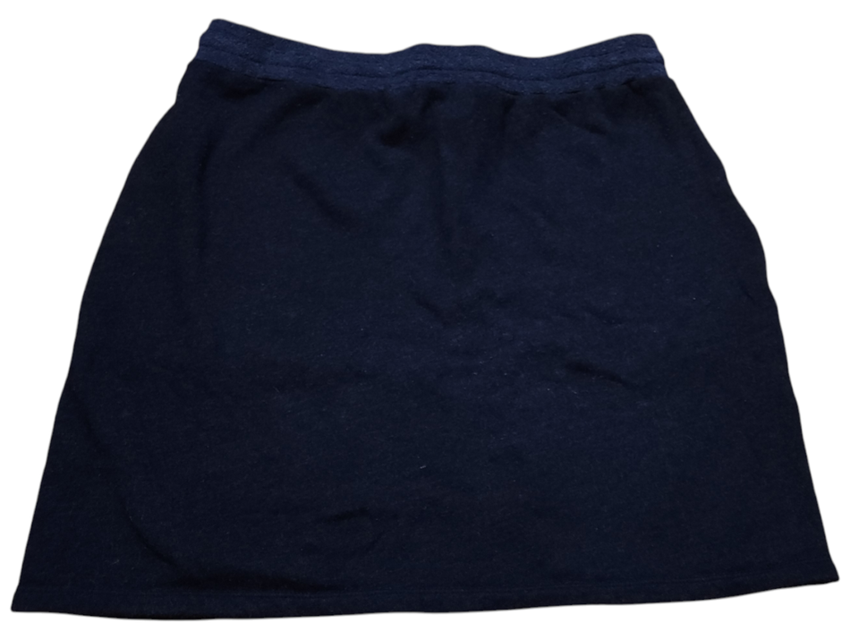 Three Dots Skirt Women's Medium Black Blue Terri Cloth Drawstring Knit ...