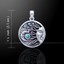 Sun Moon and Stars .925 Sterling Silver Pendant Choice of Gem Peter ...