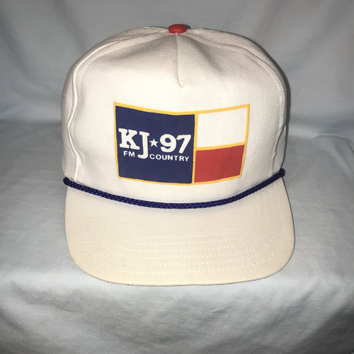 Vintage KJ 97 FM Country Trucker Hat Baseball Cap Snap Back White $19. ...