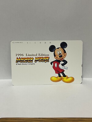 Disney Phone Card - Mickey Mouse (1996 Limited Edition) | eBay