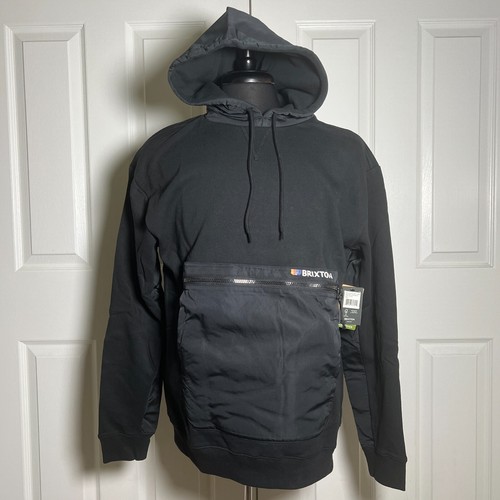 NWT Brixton Alton Line X Hood Size Large Black MSRP 119 | eBay