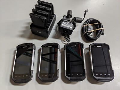 Lot of 4x Zebra Motorola TC75 TC75AH-KA11ES-A1 Barcode Scanner w/ xtra ...