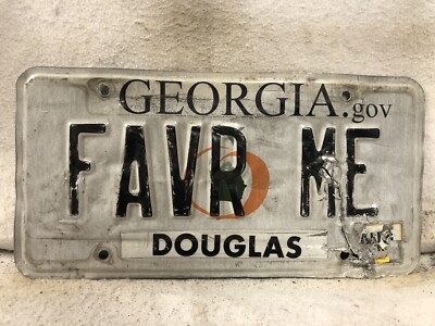 Georgia Vanity License Plate “FAVR ME” | eBay