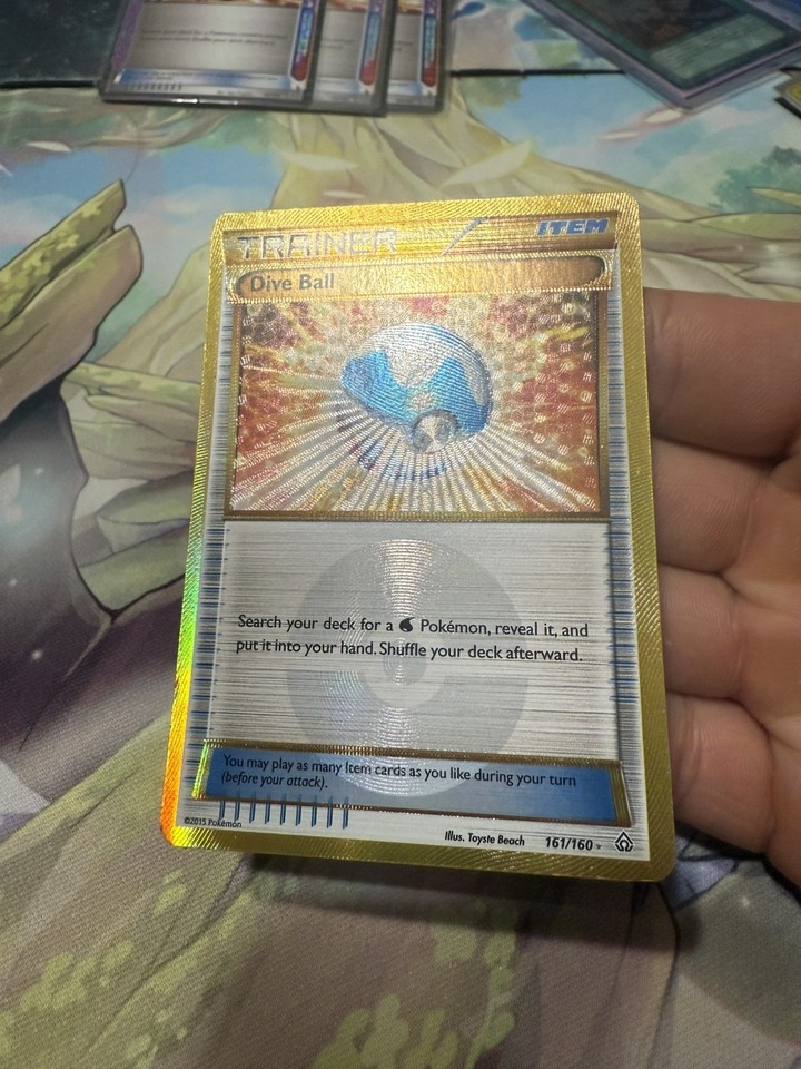 Pokémon TCG Dive Ball 161/160 Trainer Secret Rare Holo HP | eBay