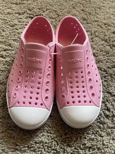 Native Jefferson Slip On Sneaker Shoes Pink Girls Size C11 | eBay