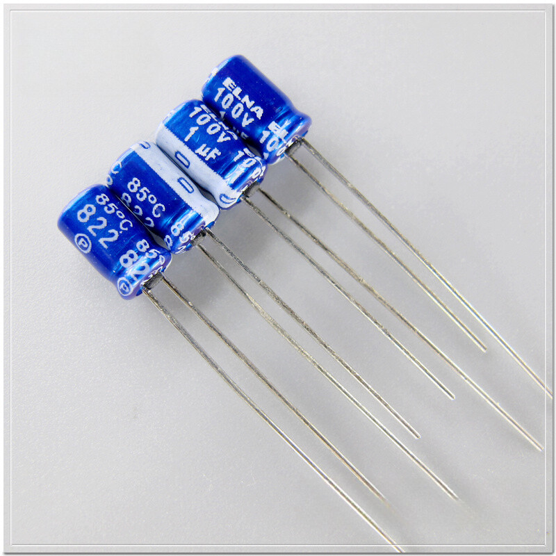 ELNA RC2 Series 1uF/100V 4x7mm Small Size Electrolytic Capacitors ...