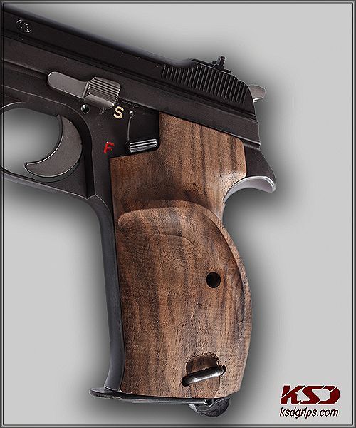 KSD Branded, SIG P210 Compatible Walnut Wood Grip None (None Logo - No ...