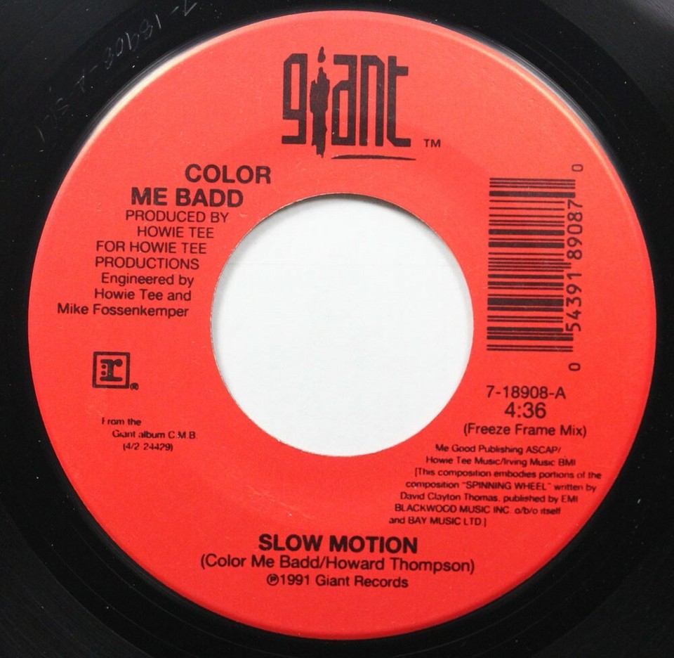 90S 45 Color Me Badd - Slow Motion / Slow Motion on Giant | eBay