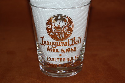 VINTAGE 1968 BPOE INAUGURAL BALL EXALTED RULER J. ANTHON DOUBLE ROCKS ...