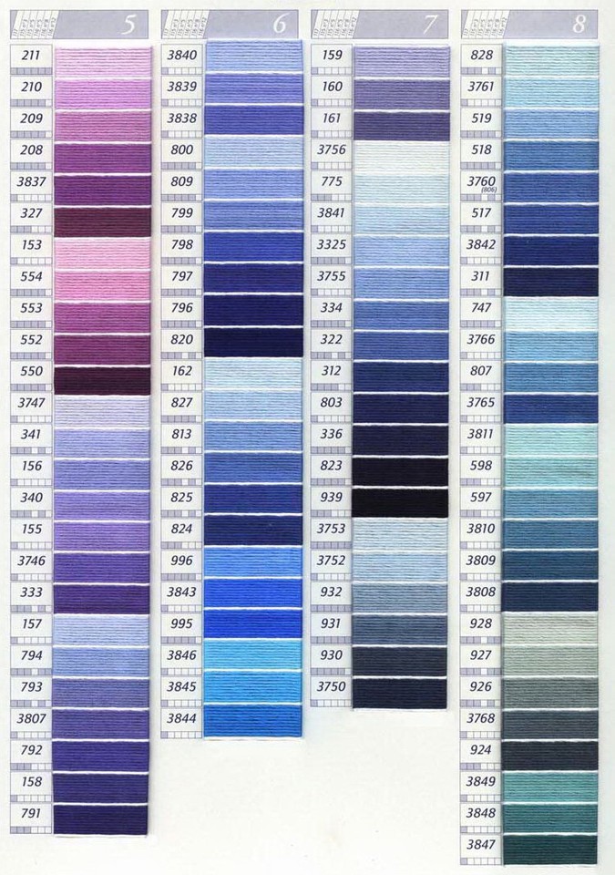 100% GENUINE DMC floss mouline. all colors, Cotton Embroidery threads 1 ...