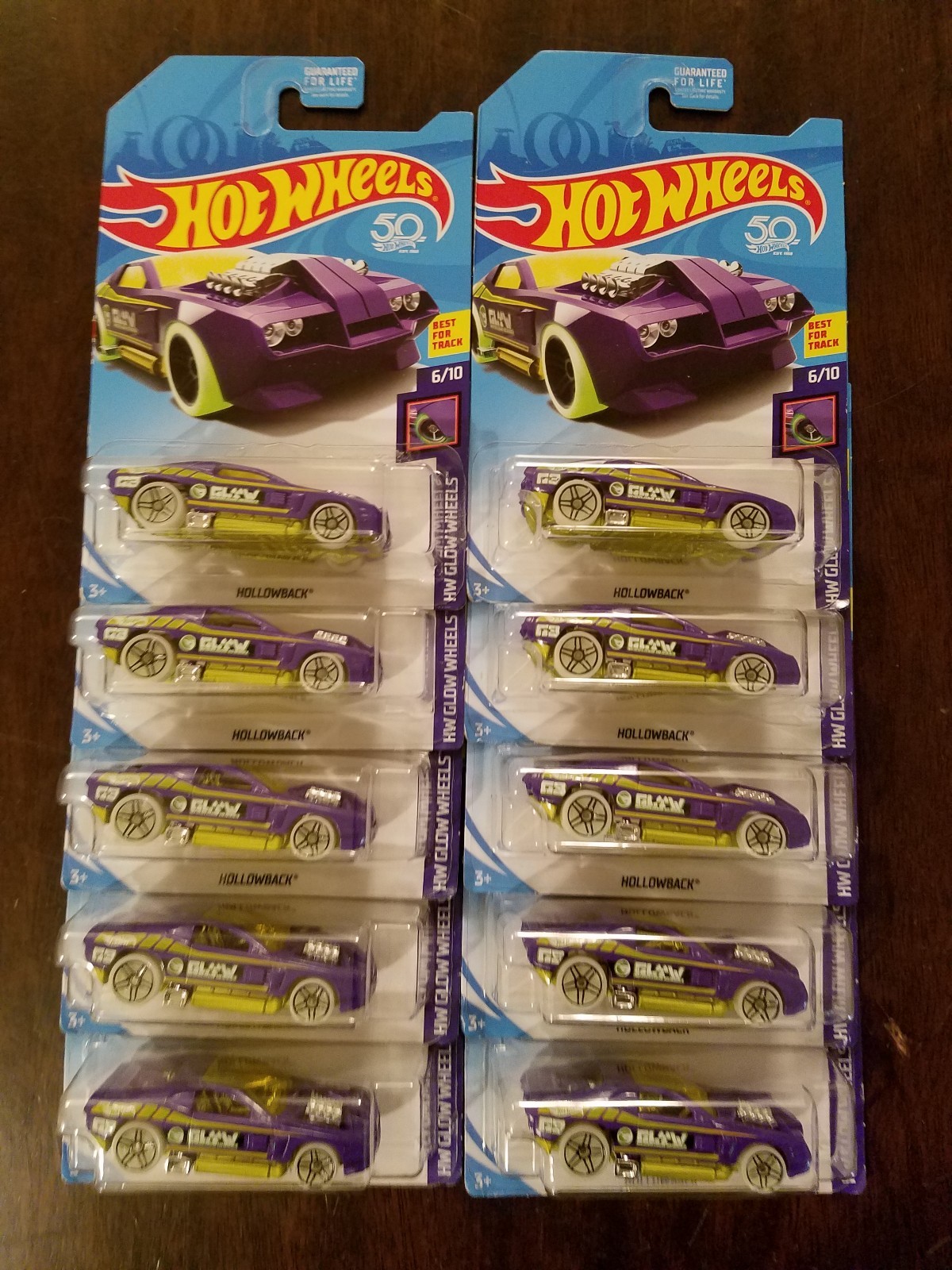 Hot Wheels 2018 Treasure Hunt Hollowback HW Glow Wheels L Case (Lot of ...