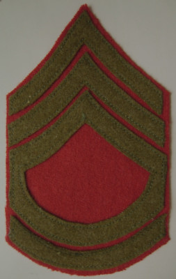 Pre War US Marine Corps Gunnery Sergeant Shoulder Rank Patch - USMC XB ...