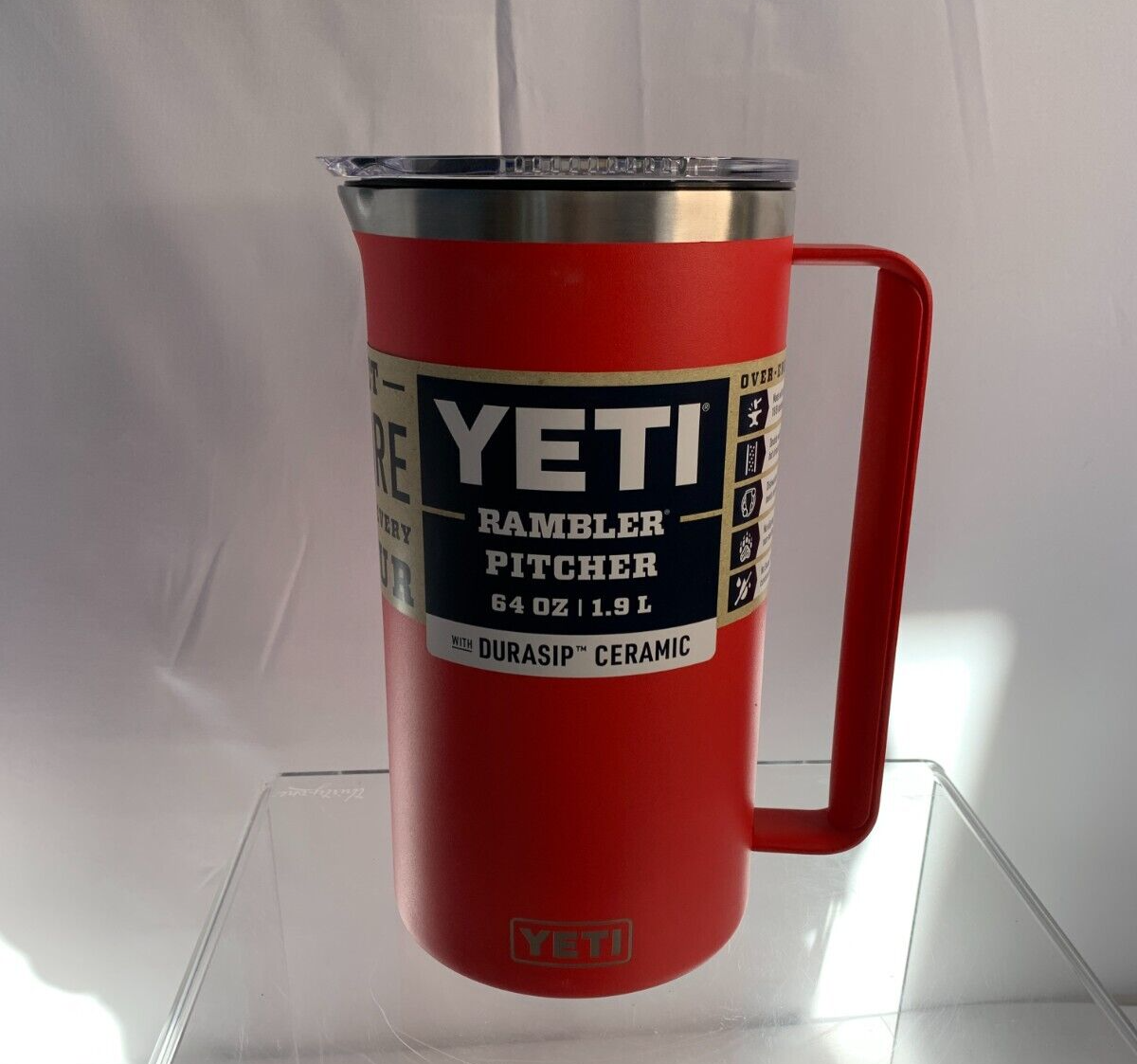 YETI Rambler 64 oz Pitcher, Vacuum Insulated, Stainless Steel with ...