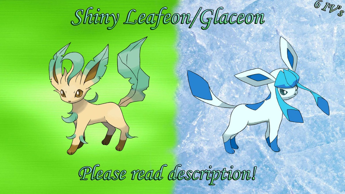 Shiny Glaceon Vs Normal Glaceon