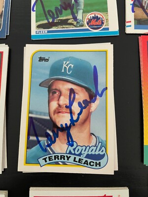Royals Terry Leach signed Topps 1989 card | eBay