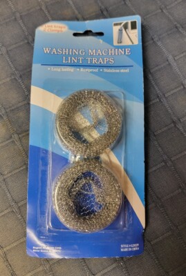 Washing Machine Mesh Lint Traps with Clamps Laundry Filter Drain Screen ...