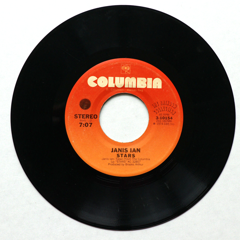 Janis Ian - At Seventeen / Stars 45 rpm Vinyl 7" Single 3-10154 | eBay