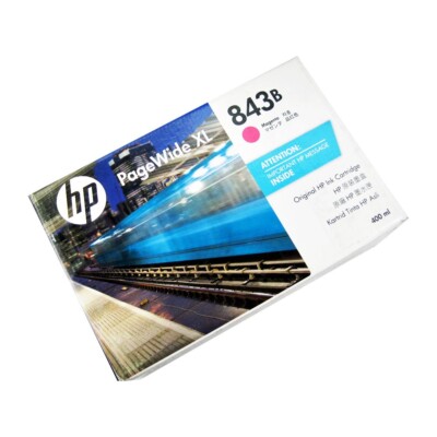 Genuine HP 843B Magenta Ink Cartridge 400ml HP PageWide XL 4000 4500 ...
