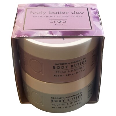 Ciroa Body Butter Duo Lavender Kakudo Plum Coconut Macadamia Oil 2 Pack ...
