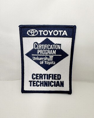 Genuine TOYOTA TECHNICIAN Embroidered ironon Patch University Toyota ...