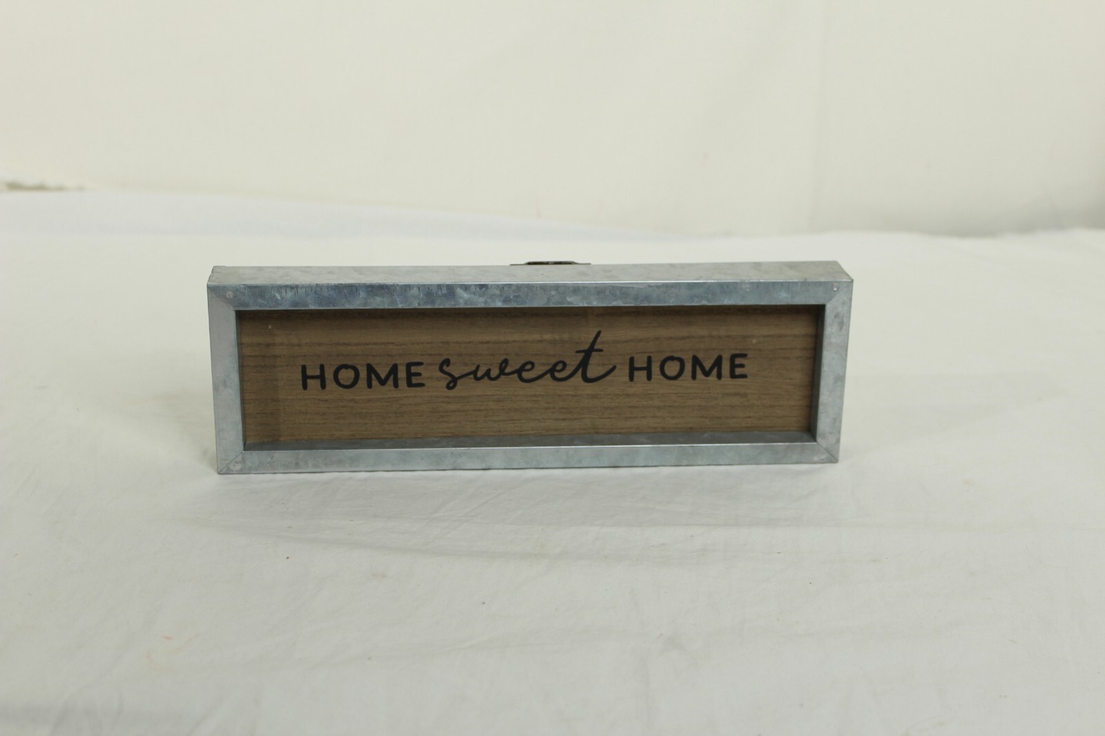 Unbranded Metal Framed "Home Sweet Home" Rectangle Wall Sign 12inx4in ...