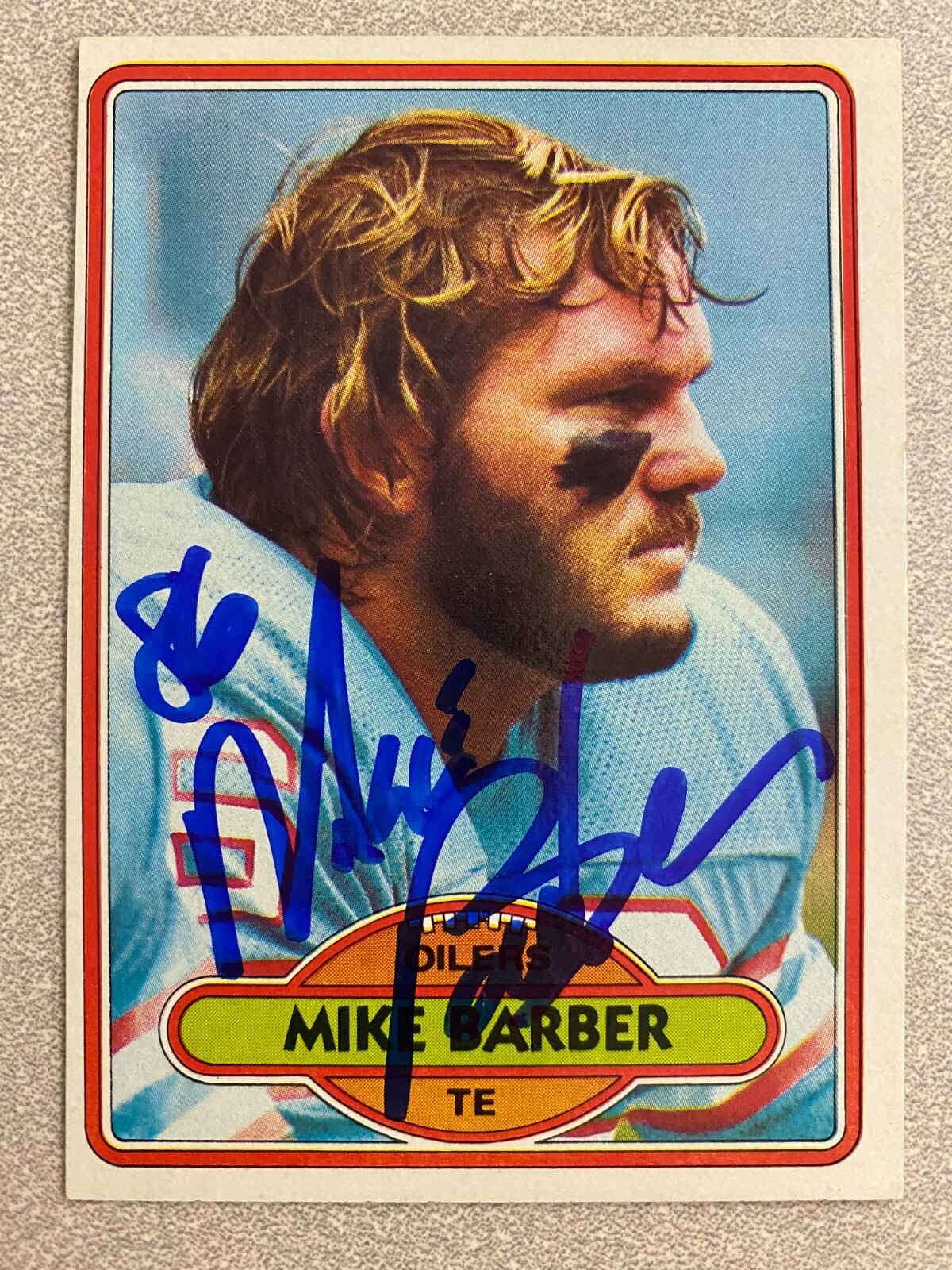 Mike Barber signed HOUSTON OILERS card 1980 Topps | eBay