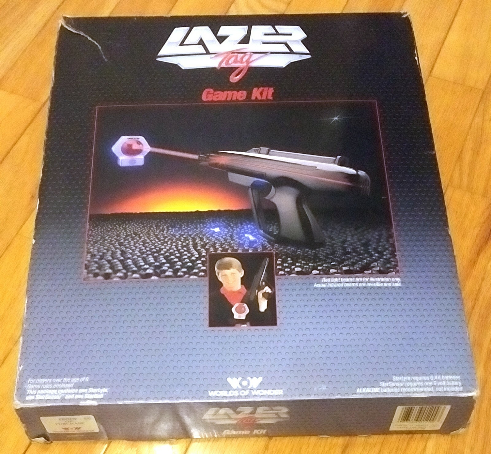 RARE VINTAGE - WORLDS OF WONDER LASER TAG GAME KIT 1986 COMPLETE SET ...