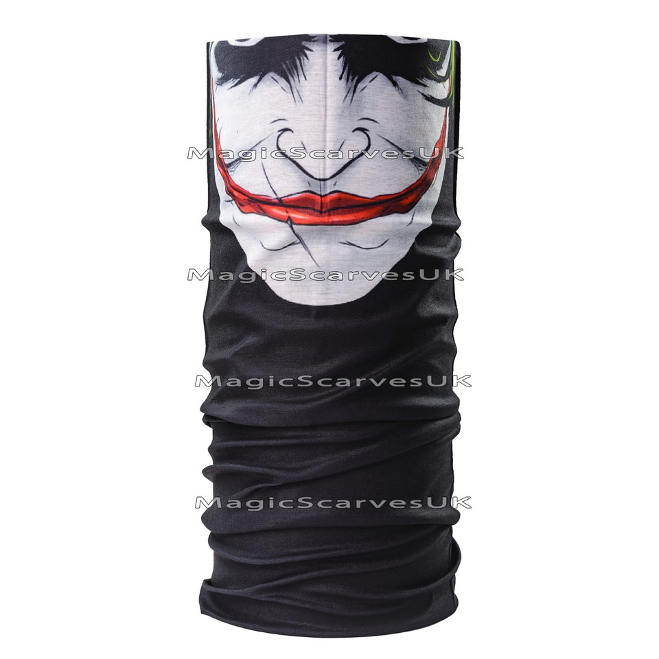 Multi use Skulls Biker Balaclava Neck Tube Snood Scarf Face Mask Warmer ...