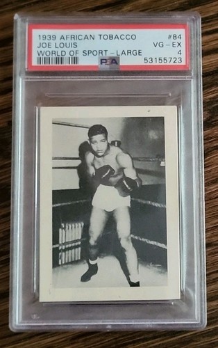 JOE LOUIS PSA 4+++ 1939 African Tobacco Boxer World Sport Lrg #84 Looks ...